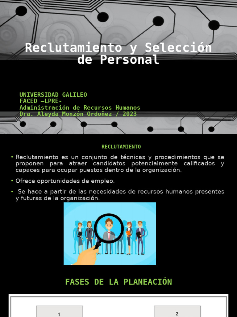 Reclutamiento y Selecci N de Personal | PDF | Reclutamiento | Gestión de recursos humanos