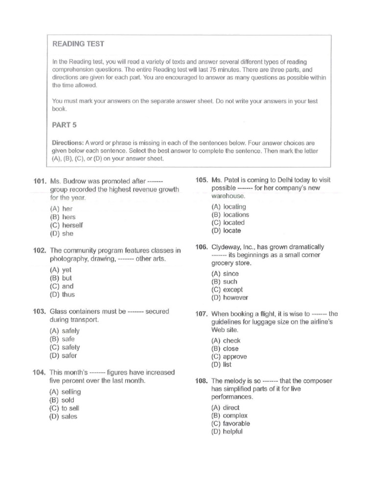 Midterm Test - Reading - 50 Cau | PDF