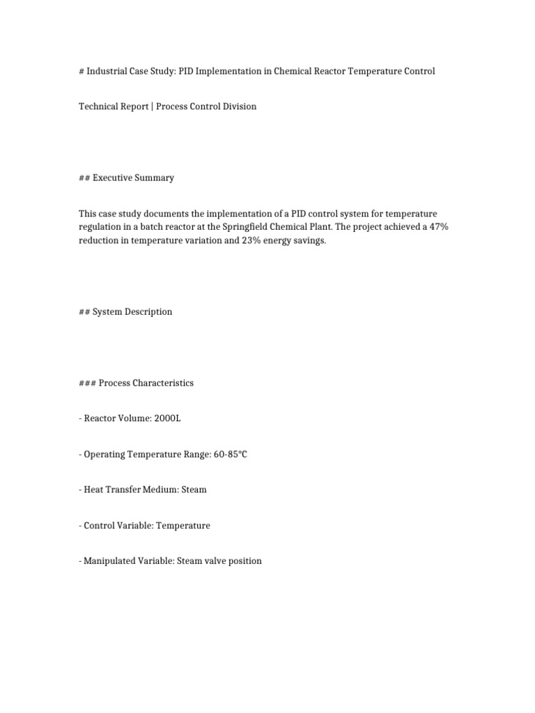 Pid Case Study | PDF | Technology & Engineering