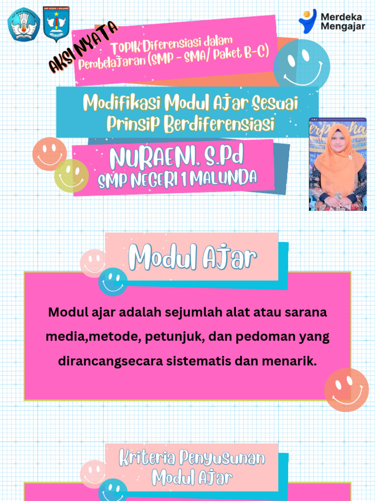 Modifikasi Modul Ajar Sesuai Prinsip Berdiferensiasi | PDF | Karier & Perkembangan
