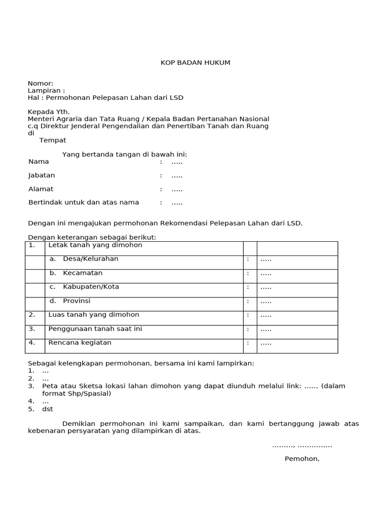 Form Permohonan Rekom | PDF