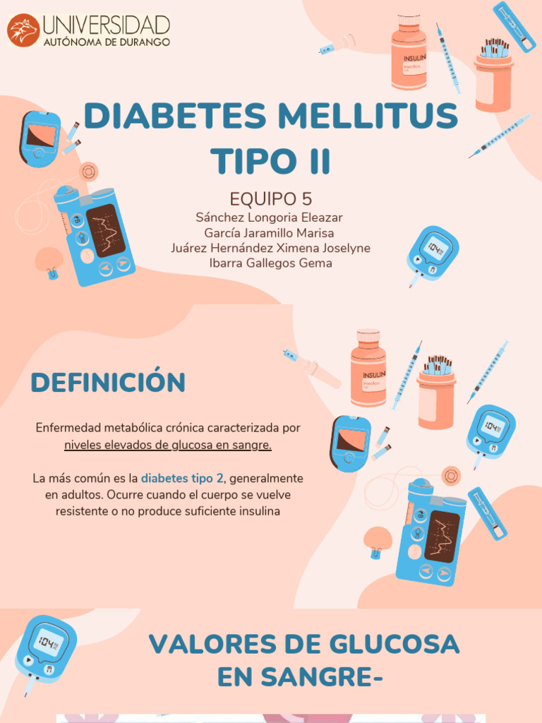 Blue Orange Creative Diabetes Presentation | PDF | Diabetes | Insulina