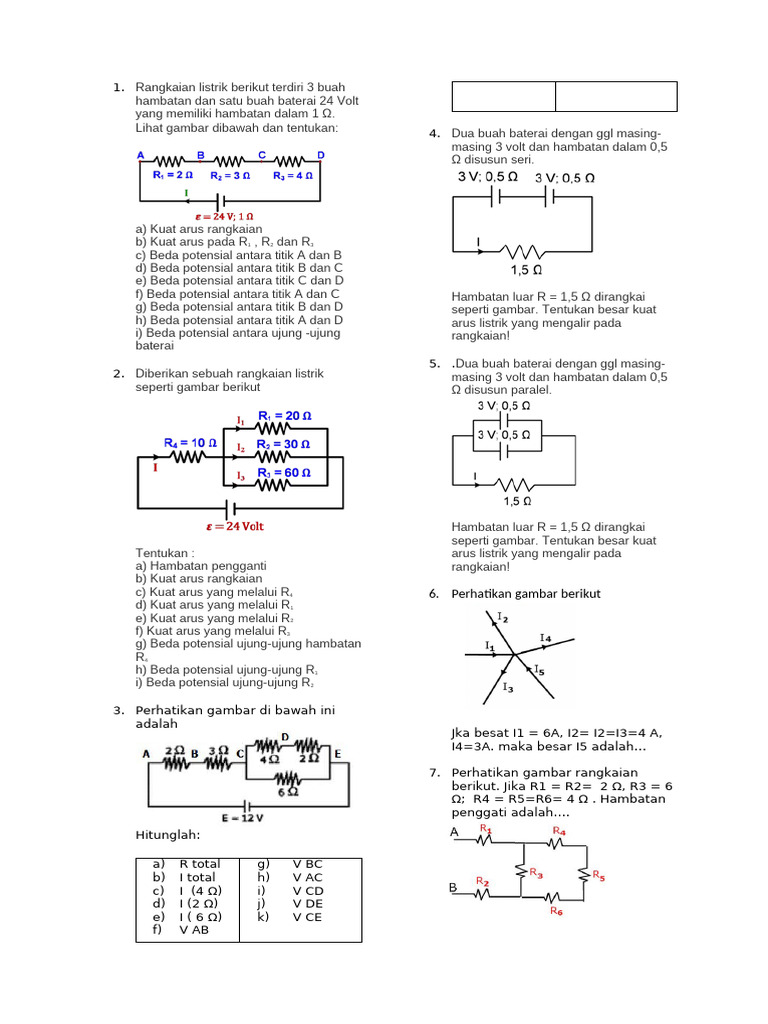 Soal Listrik Dinamis | PDF