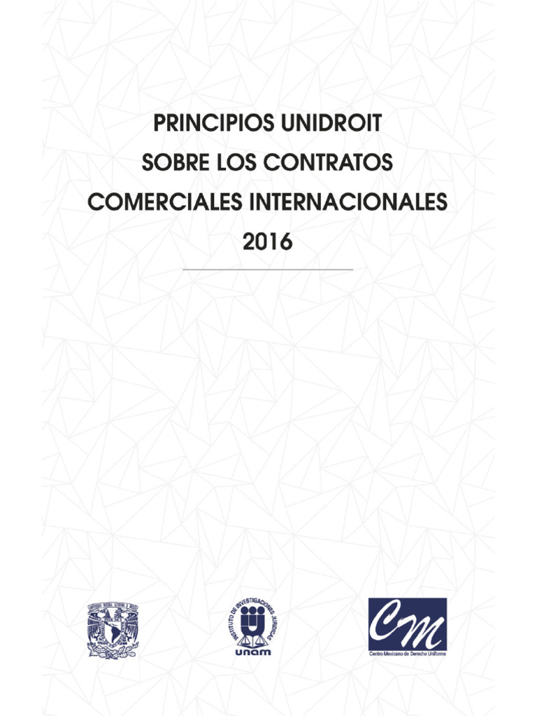Principios Unidroit | PDF | Estatuto de limitaciones | Justicia