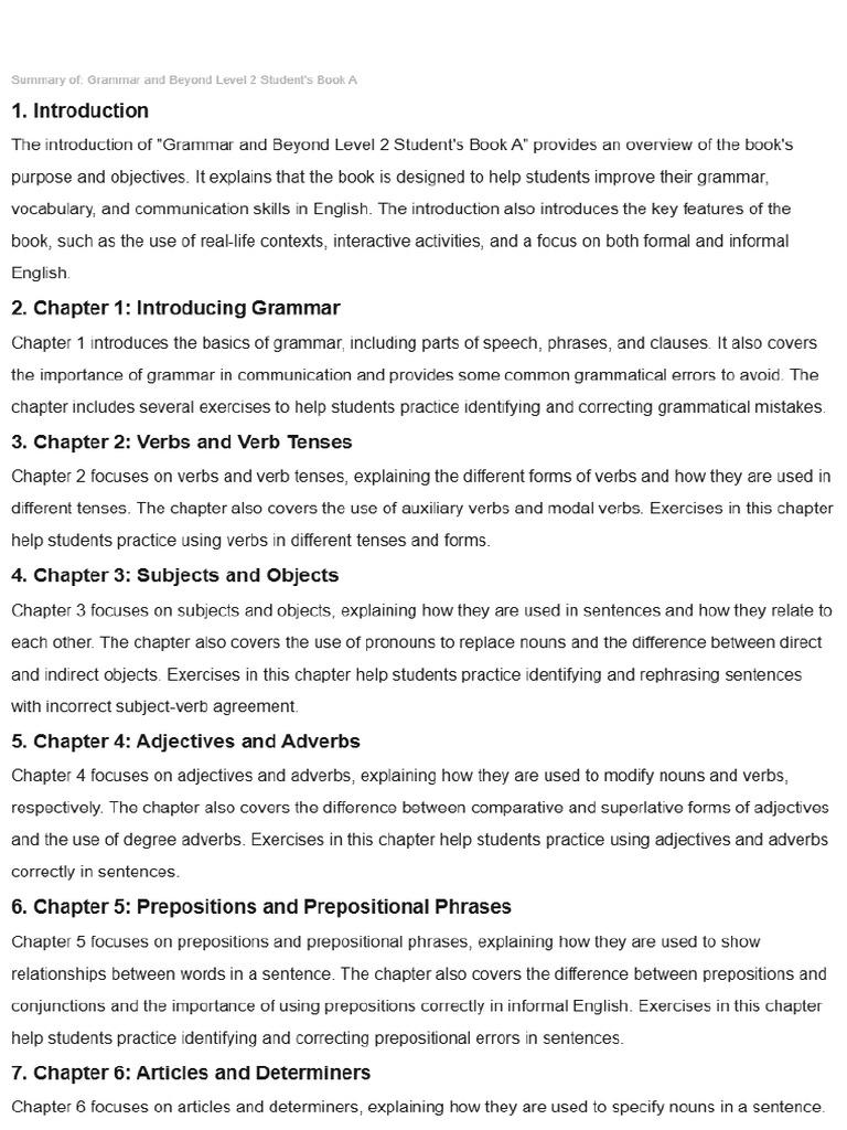 Grammar and Beyond Level 2 Student's Book A | PDF