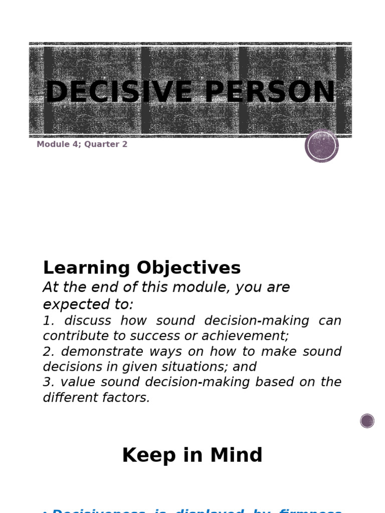 HGP Module 4 | PDF | Decision Making | Social Psychology