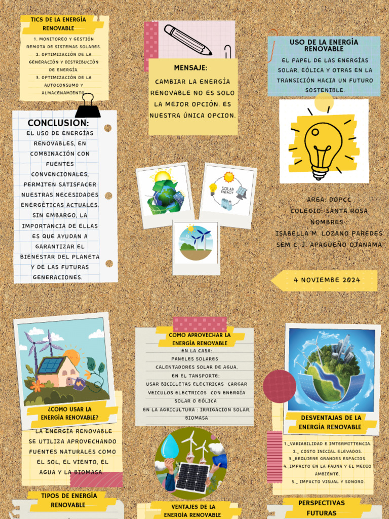 Folleto Tríptico SOBRE LA ENERGIA RENOVABLE | PDF | Energía renovable | Energía solar