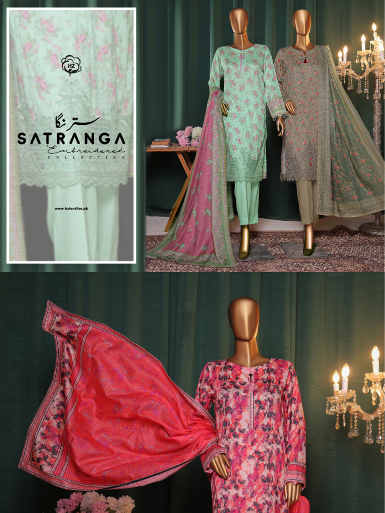 HZ Satranga Embroidered Collection | PDF