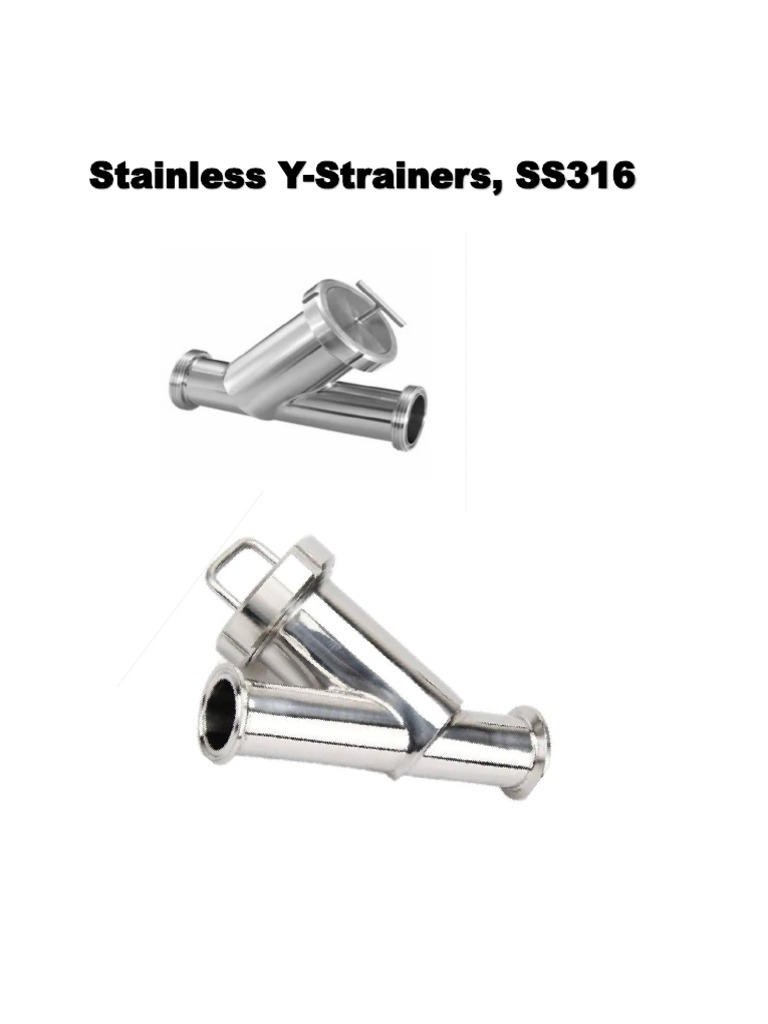 Stainless Y-Strainers SS316 | PDF
