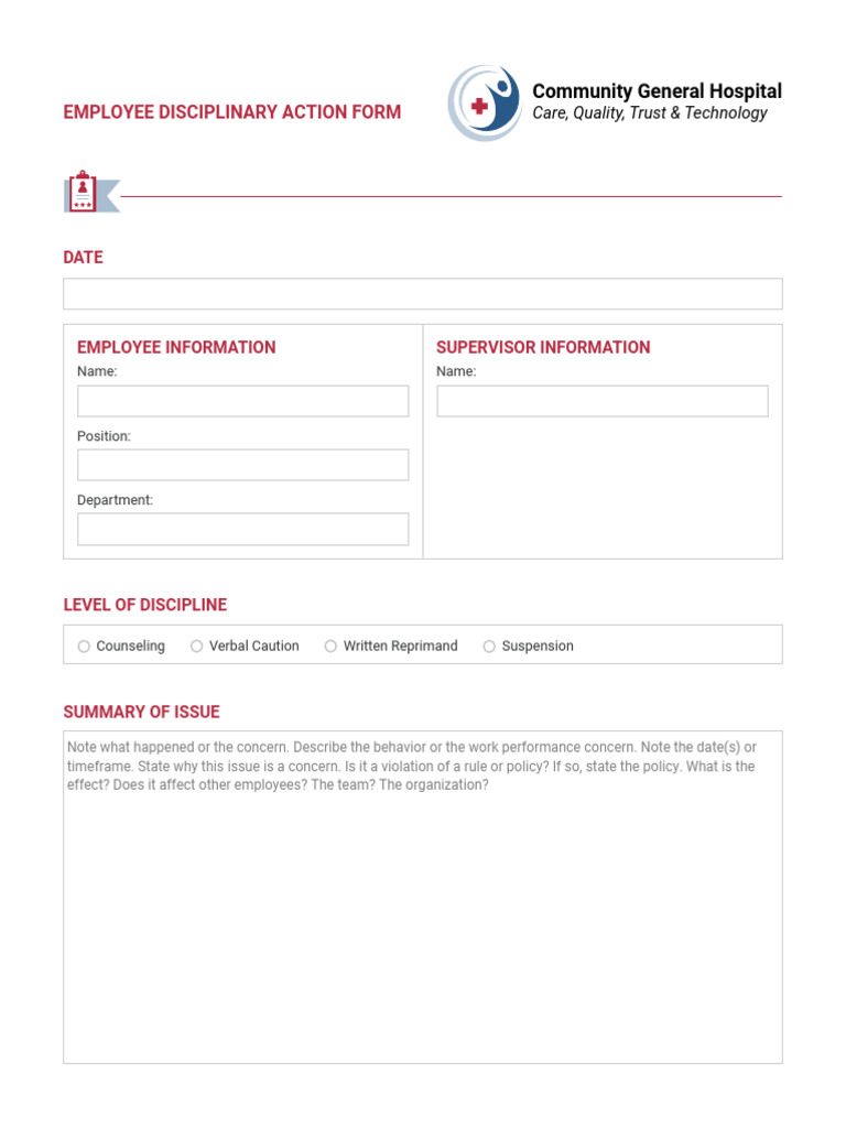 Lesson 10 Disciplinary Action | PDF