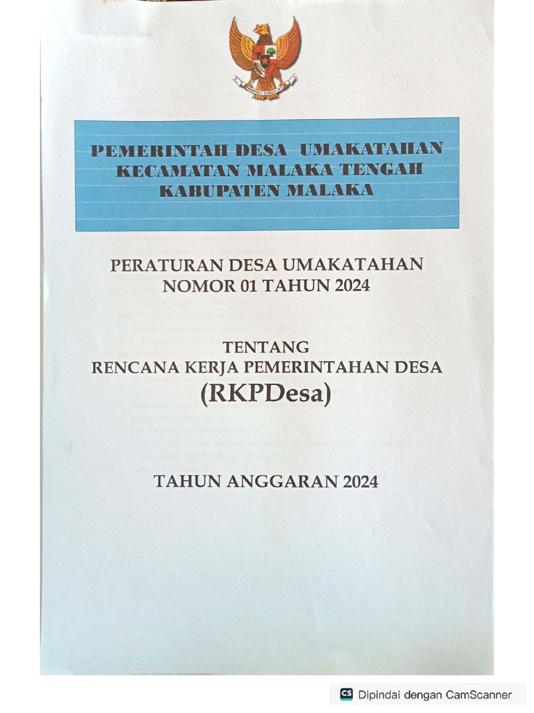 RKPDesa Umk 2024 | PDF