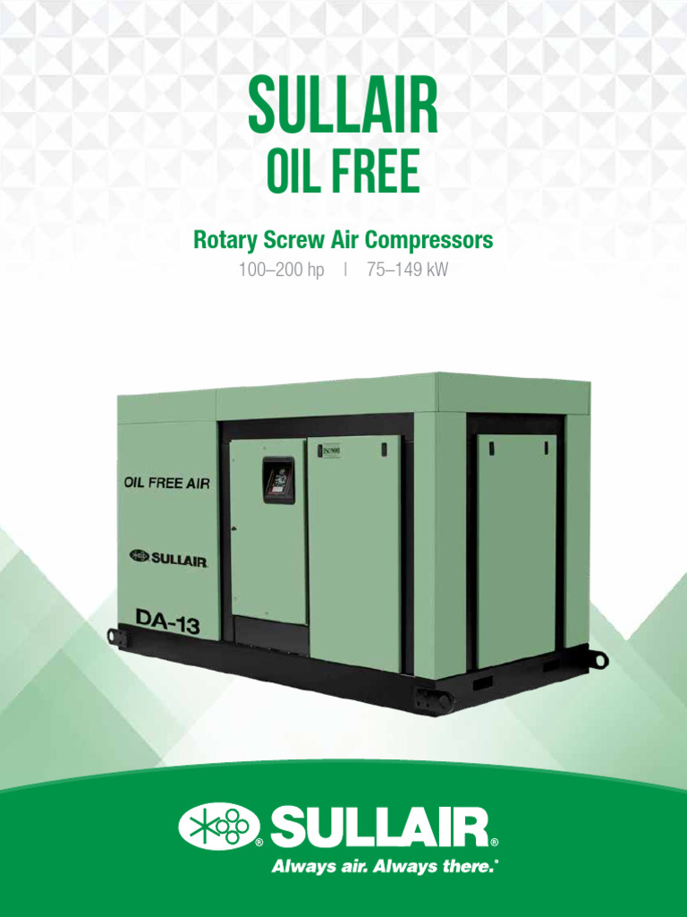 Sullair - DS-13 (DA-DW) Brochure | PDF | Mechanical Engineering