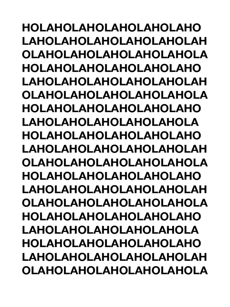 HOLA | PDF