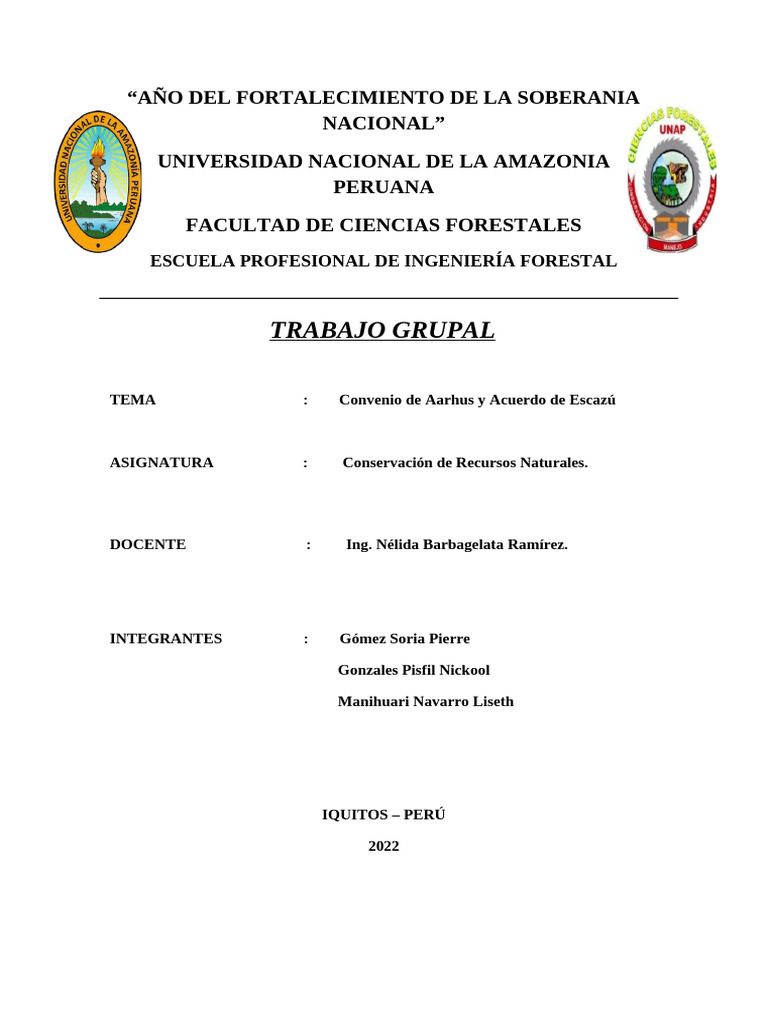 Convenio de Aarhus y Acuerdo de Escazu | PDF | Justicia | Crimen y violencia