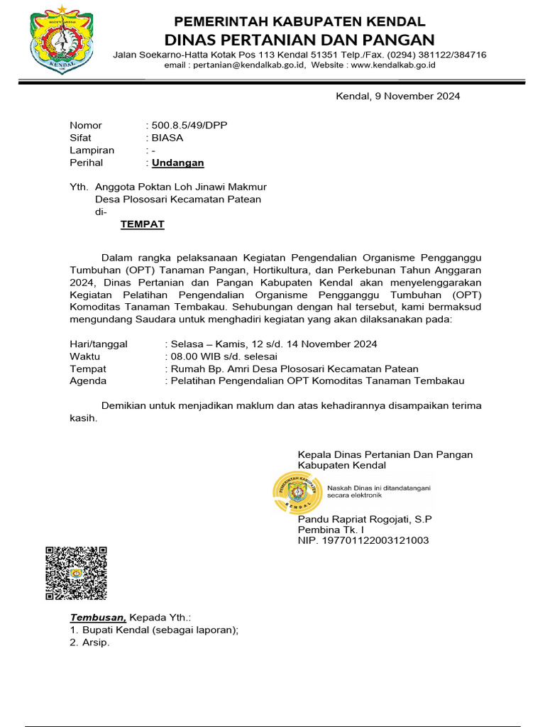 20241109065913SRIKANDI Surat Undangan Patean 12-14 Nov 2024 | PDF