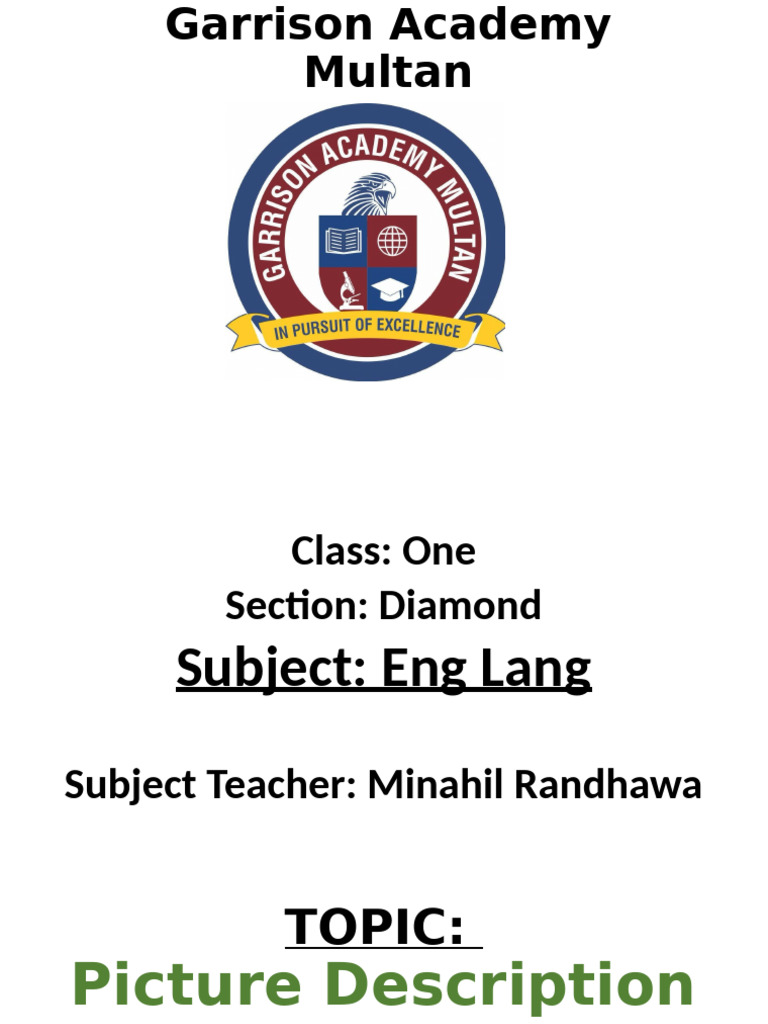 Picture Description | PDF