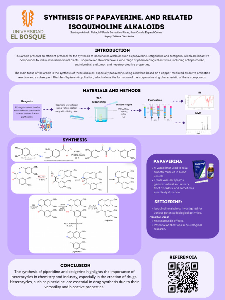 Synthesis of Papaverine | PDF