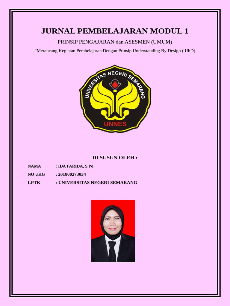 Jurnal Pembelajaran Modul 1 Ok Ubd | PDF | Karier & Perkembangan