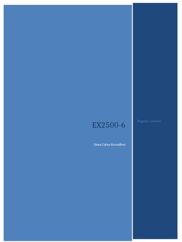 Engine System Hitachi EX2500 | PDF | Teknologi & Rekayasa