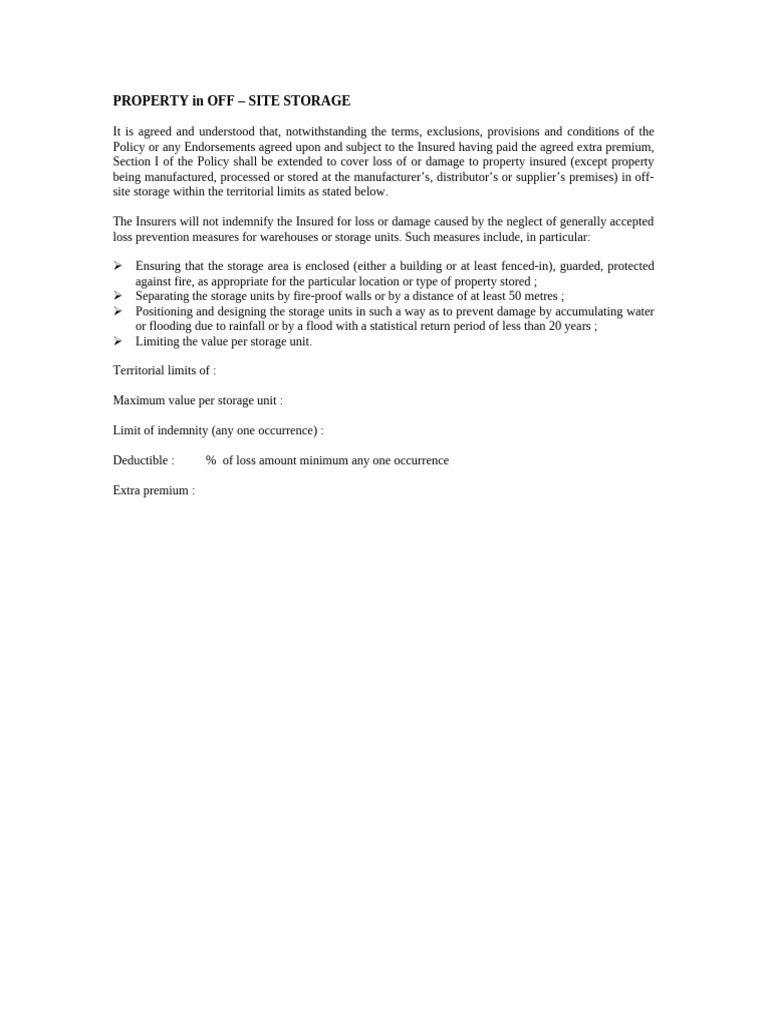 PROPERTY in OFF-site Storage | PDF | Finance & Money Management | Home ...