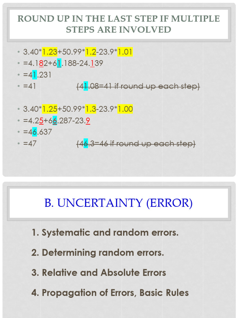 1 4 Class 2 Pdf Observational Error Accuracy And Precision