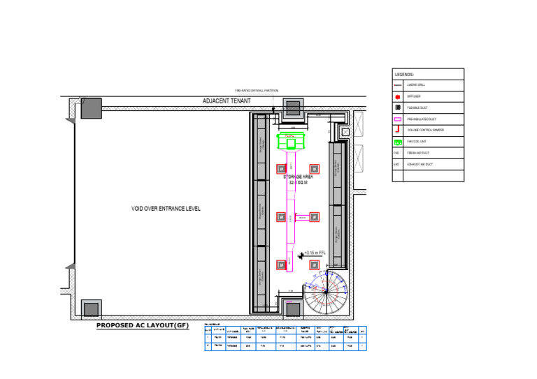 AC LAYOUT(GF) | PDF | Duct (Flow) | Manufactured Goods