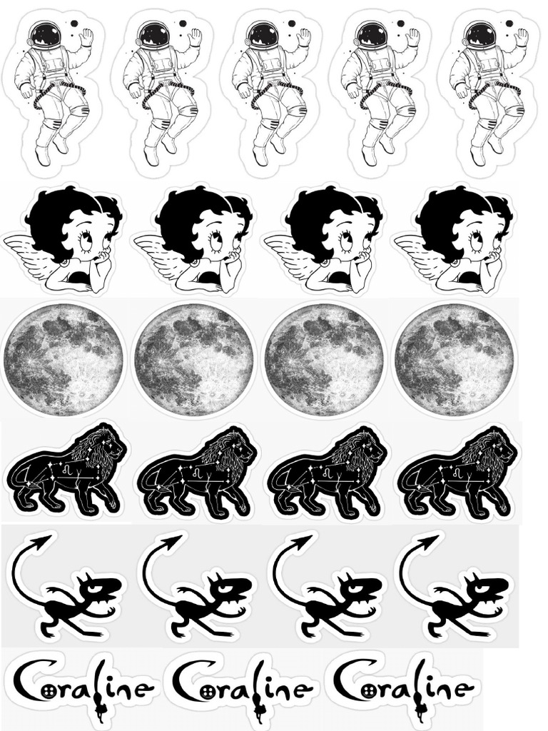 Sticker Blanco y Negro | PDF