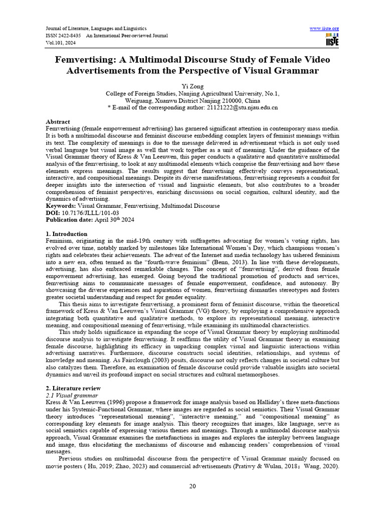 Research Paper | PDF | Analysis | Feminism