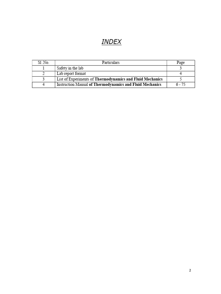 Microsoft Word - MEC 205 - Thermodynamics and Fluid Lab | PDF ...