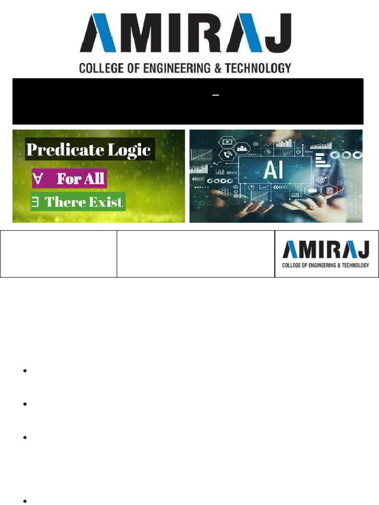 2180703 Chapter 4 Using Predicate Logic Pdf First Order Logic Logic 6940