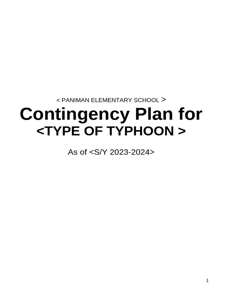 Sonny S. Teoxon - CP For Paniman ES | PDF | Tropical Cyclones | Inclusion (Education)