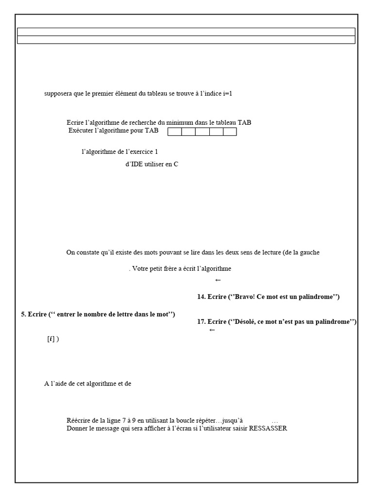 TD Info N02 TCD | PDF | Programmation informatique | C (Langage de programmation)