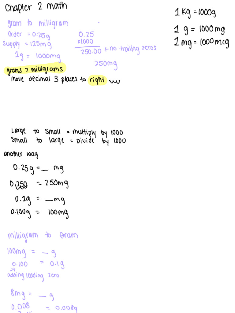 Med Math Chapter 2 | PDF | Tablespoon | Ounce