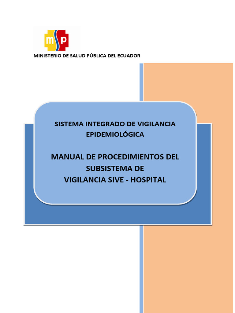 Manual SIVE-Hospital: Vigilancia Epidemiológica | PDF | Hospital ...