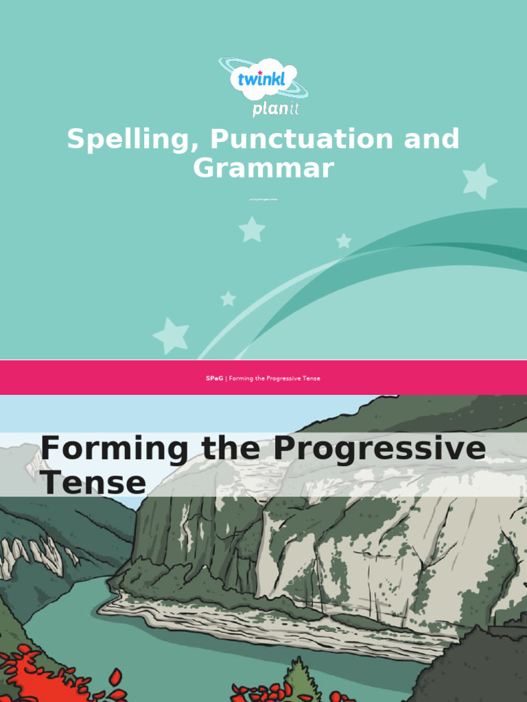 Lesson Presentation Forming The Progressive Tense | PDF | Grammatical ...