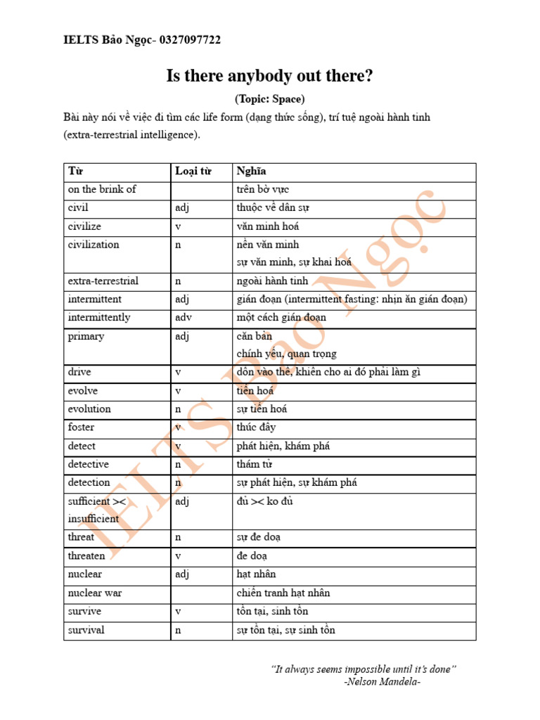 Is There Anybody Out There | PDF