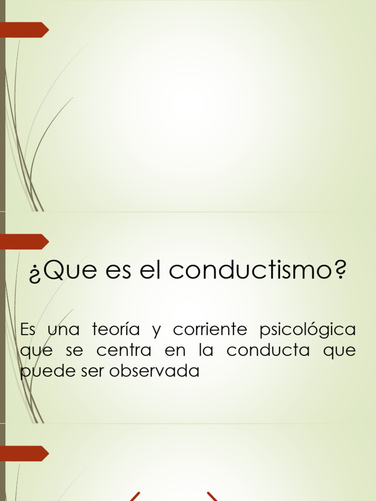 Enfoque Conductista | PDF | Behaviorismo | Conceptos biologicos