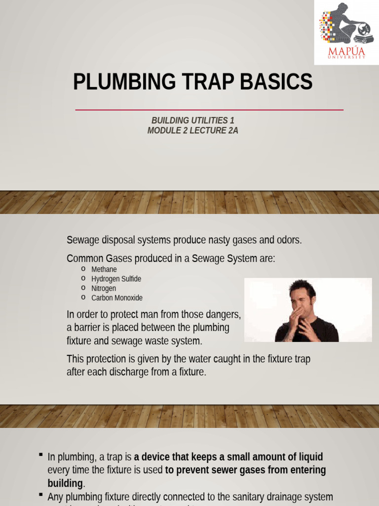 BUILDING UTILITIES 1 Module 2 Lecture 2a - Plumbing Trap Basics Revised ...