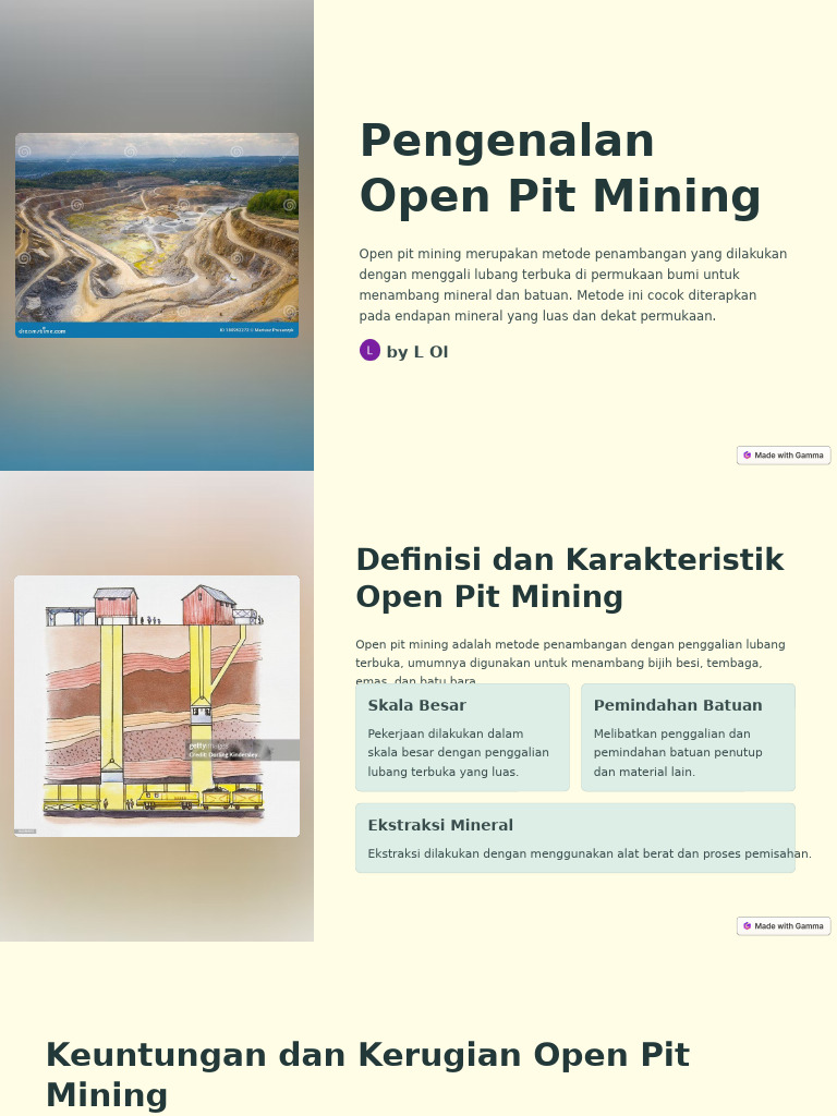 Pengenalan Open Pit Mining | PDF