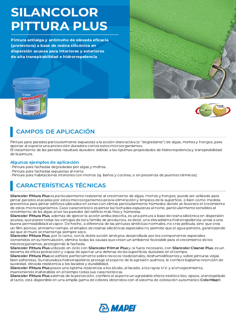 Silex Color Pittura Plus | PDF | Pintar | Molde