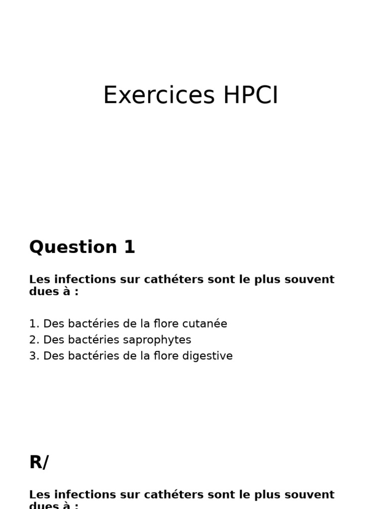 Exercice TP | PDF | Infection | Déchets