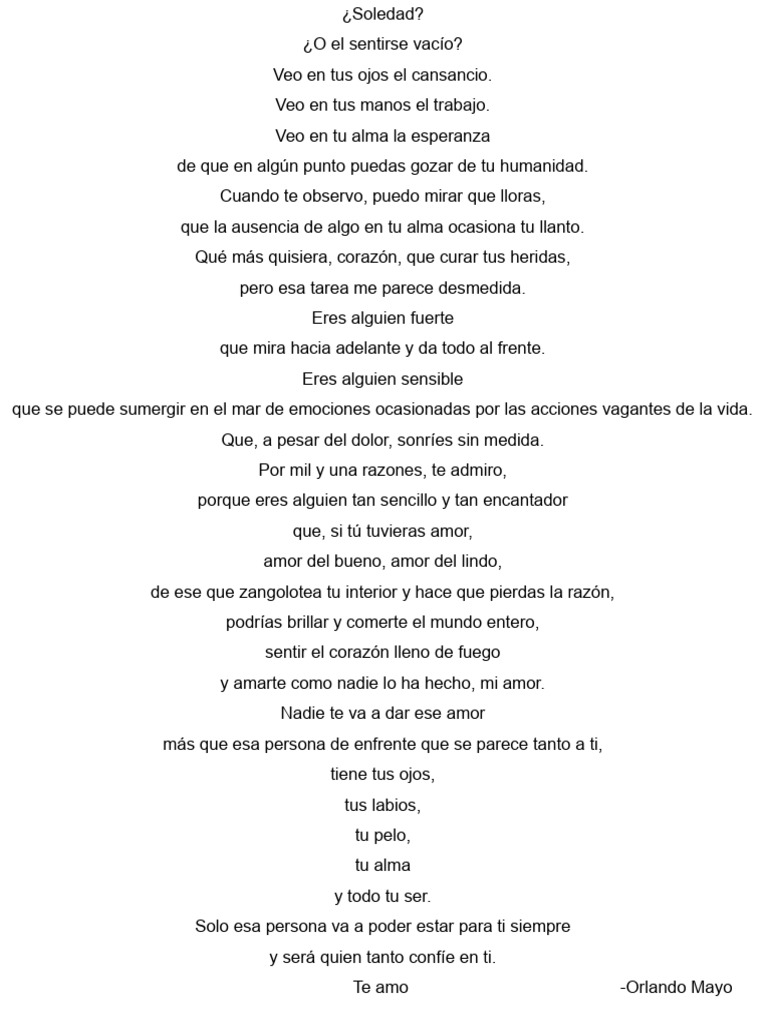 Reflexiones sobre la Soledad y el Amor | PDF
