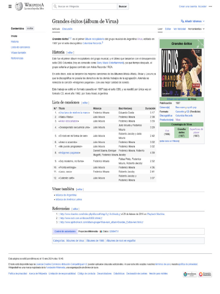 FireShot Capture 3434 - Grandes Éxitos (Álbum de Virus) - Wikipedia, La ...