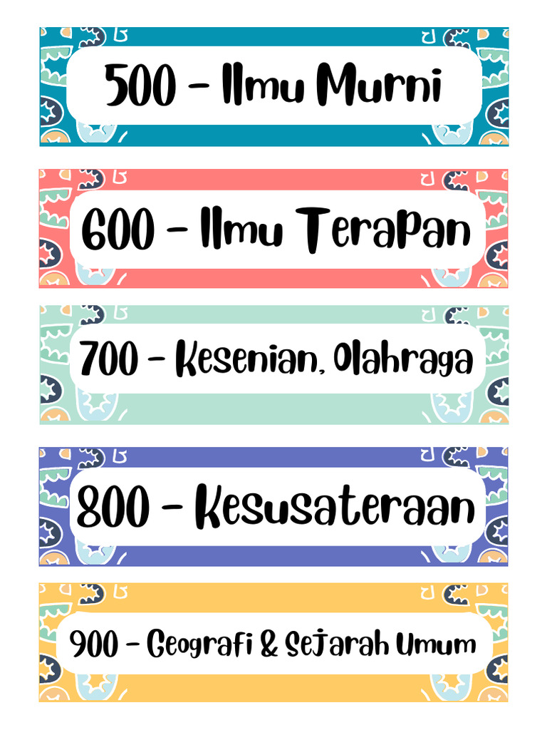 Hijau Kuning Biru Merah Jambu Label Folder Nama Nama | PDF | Sejarah