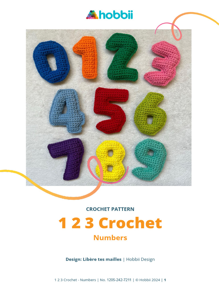 1 2 3 Crochet Numbers Us | PDF | Crochet | Crafts