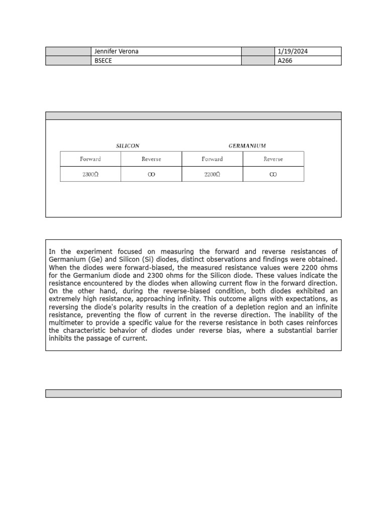 Laboratory Exercise 3 - Verona | PDF | Rectifier | Diode