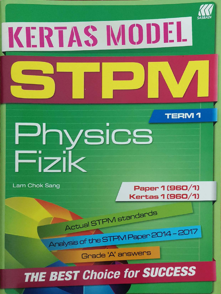 Kertas Model STPM Phy Term 1 | PDF