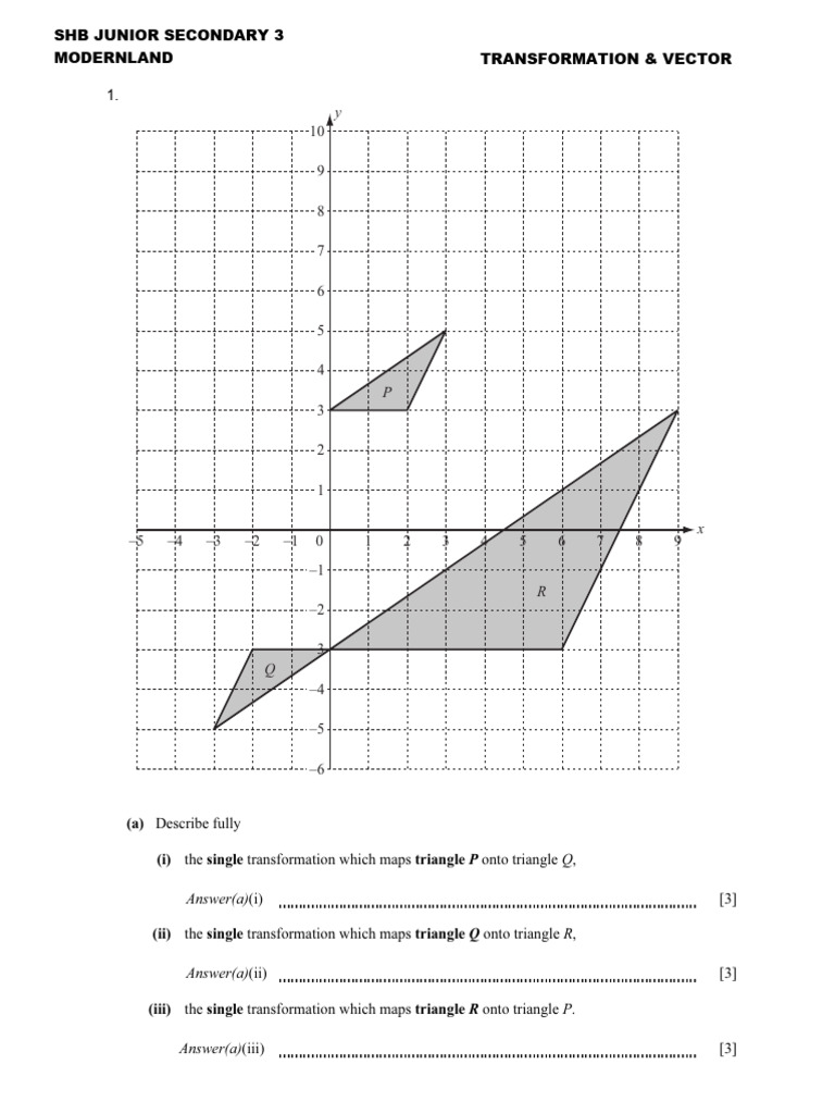 Transformasi & Vector | PDF | Shape | Geometric Shapes