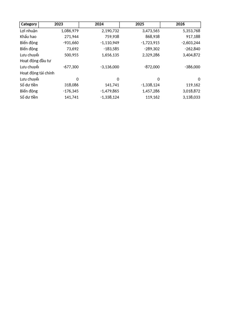 Cash Flow Forecast 5 Years | PDF