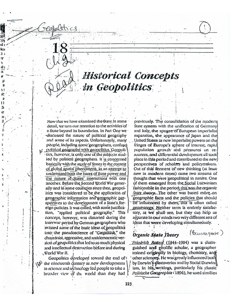 Historical Concepts in Geopolitics | PDF